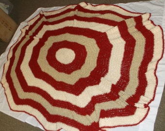 Crochet round afghan | Etsy