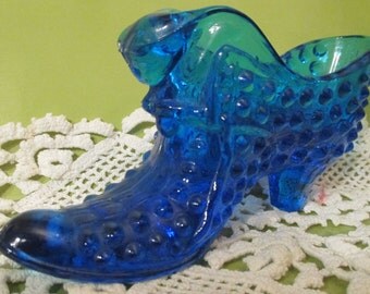 Fenton glass shoe | Etsy