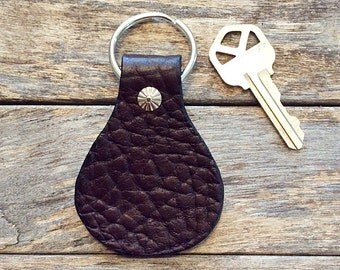 Leather key fob | Etsy