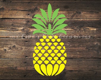 Pineapple wall decal | Etsy