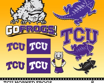 Unique tcu horned frogs related items | Etsy