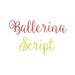 Ballerina Script Embroidery Font 3 Size Font Machine