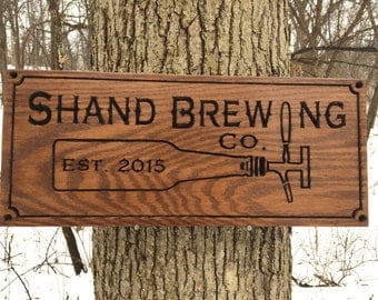 Wood beer sign | Etsy