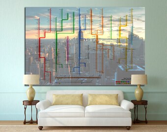 Metro map | Etsy