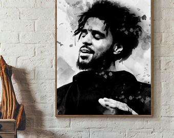 J cole print | Etsy