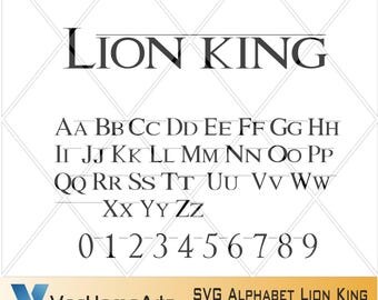 Lion king letters | Etsy