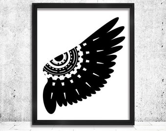 Angel wings print | Etsy