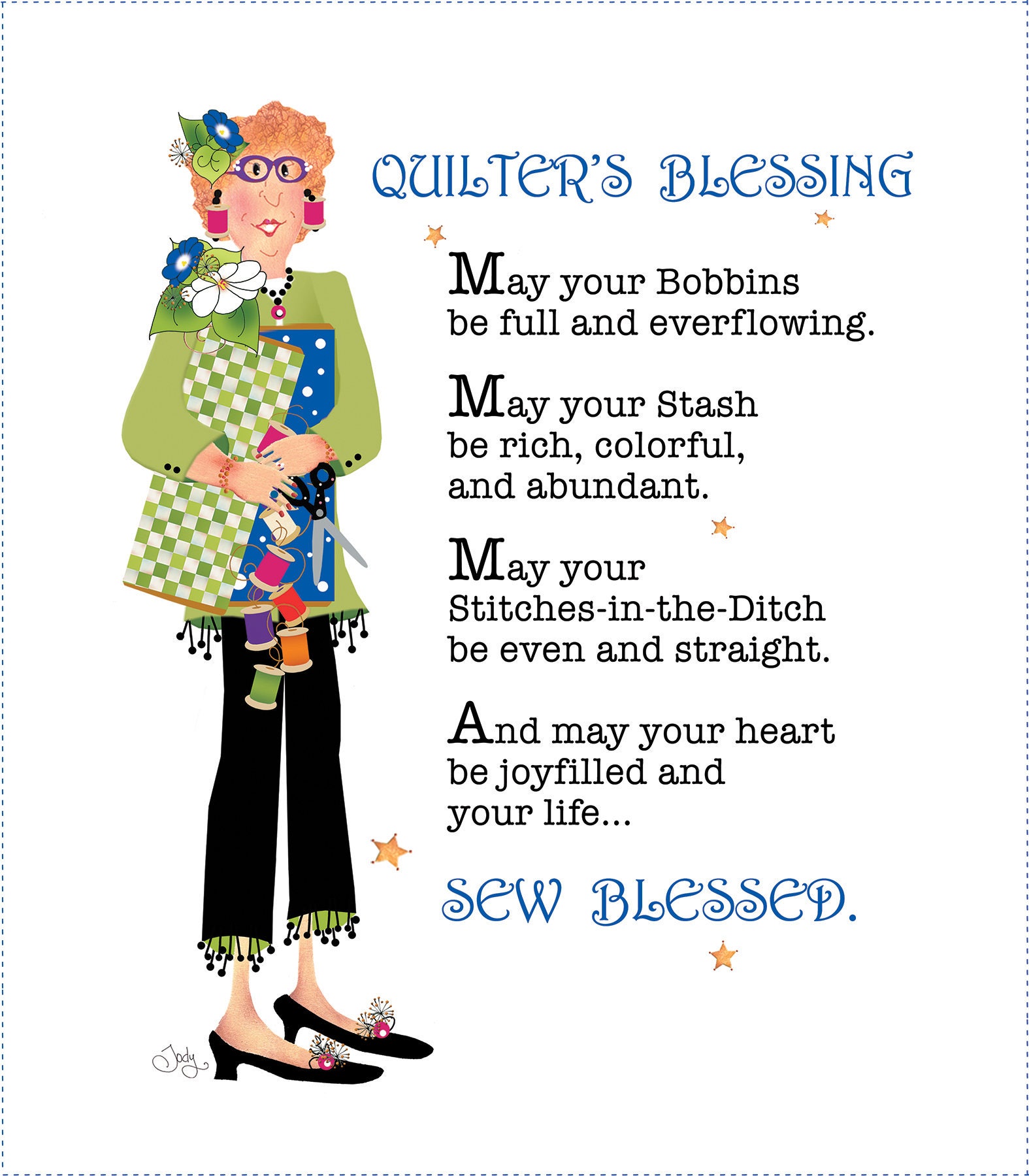 Quilter's Blessing 10 x 12