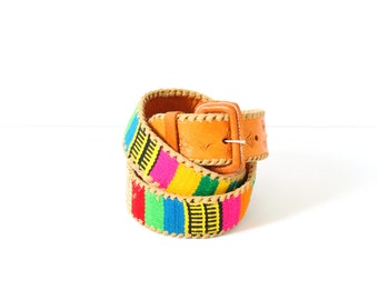 Mexican leather belt | Etsy