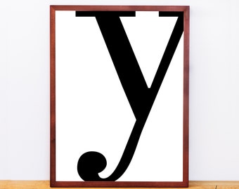 Monogram letter y | Etsy