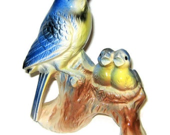 Blue jay figurine | Etsy