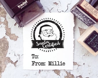 Santa rubber stamp | Etsy