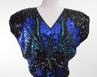 Sequin butterfly top | Etsy