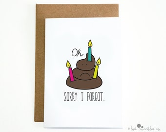 Forgot birthday | Etsy