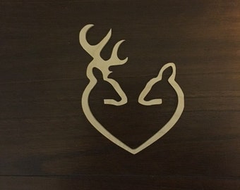 Deer head heart | Etsy