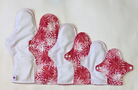 Cloth Menstrual Pads 6 Sizes 14 Colors Pantiliner Regular