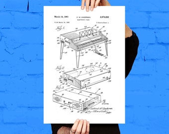 Piano blueprint | Etsy
