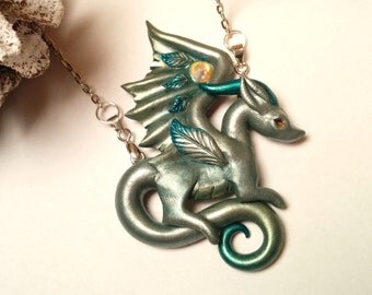 Polymer clay dragon | Etsy
