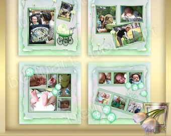 Baby album template | Etsy