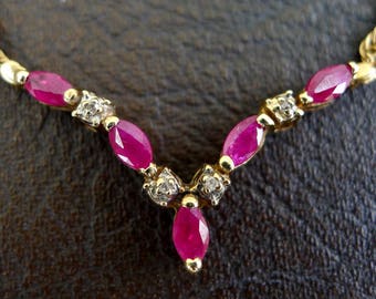 Diamond point ruby | Etsy