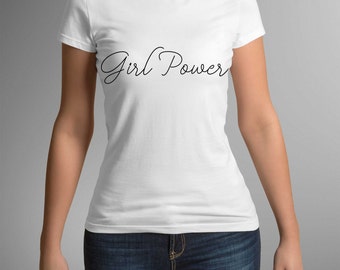 Girl power t shirt | Etsy