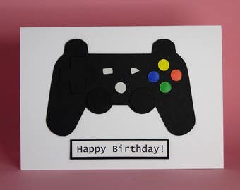 Gaming birthday card | Etsy
