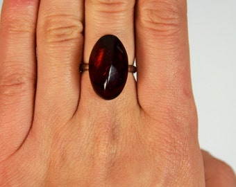 Amber ring | Etsy