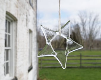Glass star ornament | Etsy