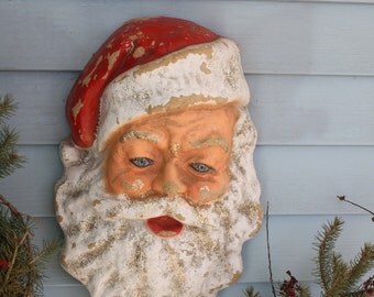 Santa head ornament | Etsy