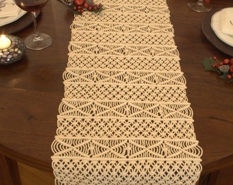 Macrame table runner | Etsy