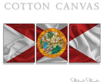 Florida flag art | Etsy