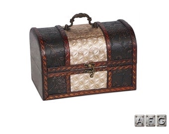 Wood treasure chest | Etsy