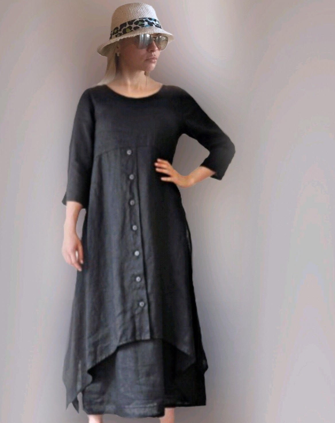 linen dress women dress for women long by AnnaJovanovicFashion