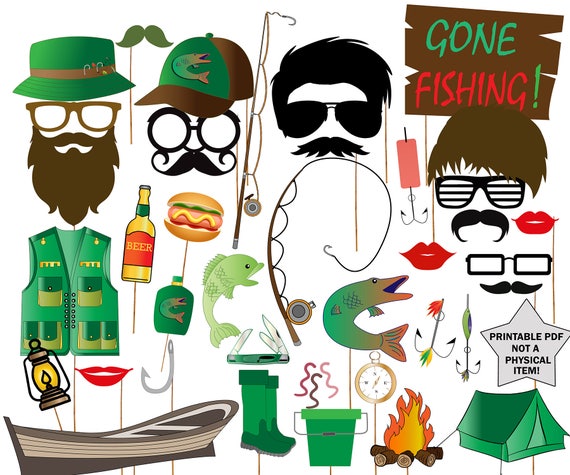 Fishing Photo Booth Prop: FISHING PARTY PROPS
