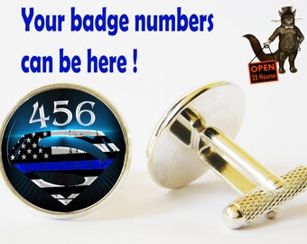 Police cufflinks | Etsy