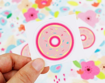 Donut sticker | Etsy