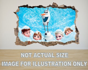 Frozen vinyl decal | Etsy