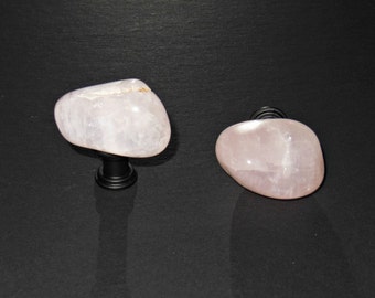 Unique rose quartz knobs related items | Etsy