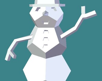 3d snowman | Etsy