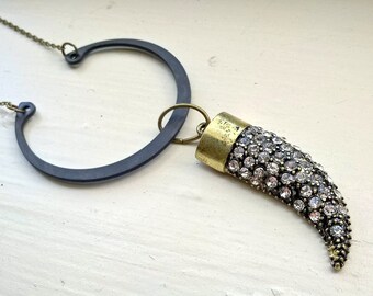 Saber tooth necklace | Etsy