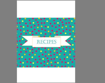 Unique recipe template related items | Etsy