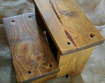 Wood step stool | Etsy