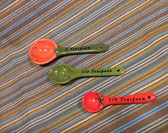 Ceramic measuring spoons | Etsy