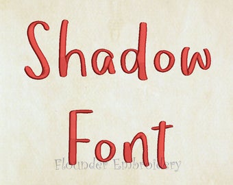 Shadow font | Etsy