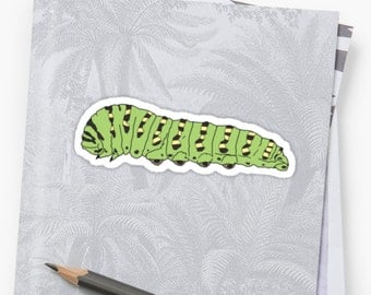 Caterpillar sticker | Etsy