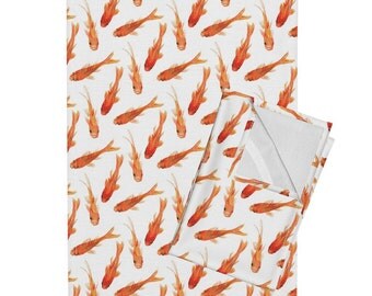 Koi towel | Etsy