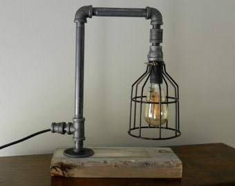 Iron pipe lamp | Etsy