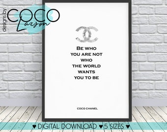Coco chanel quotes | Etsy