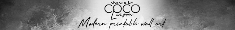 Modern printable wall art by CocoLarson on Etsy