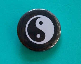 Yin yang button | Etsy